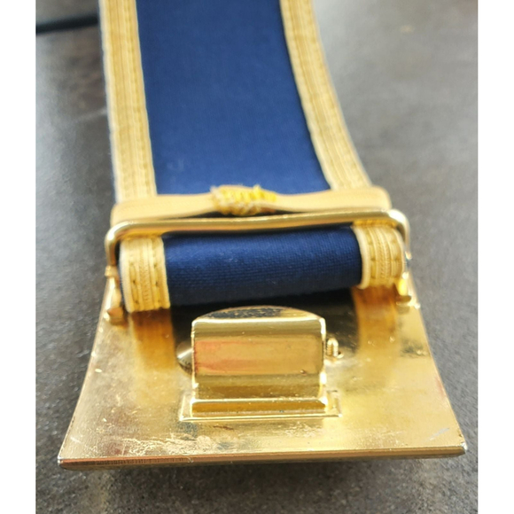 Accessories | Us Army Enlisted Ceremonial Blue Belt With Gold Stripes ...